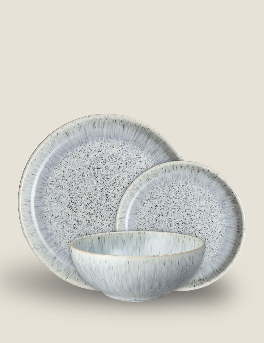 12 Piece Halo Speckle Dinner Set | Denby | M&S