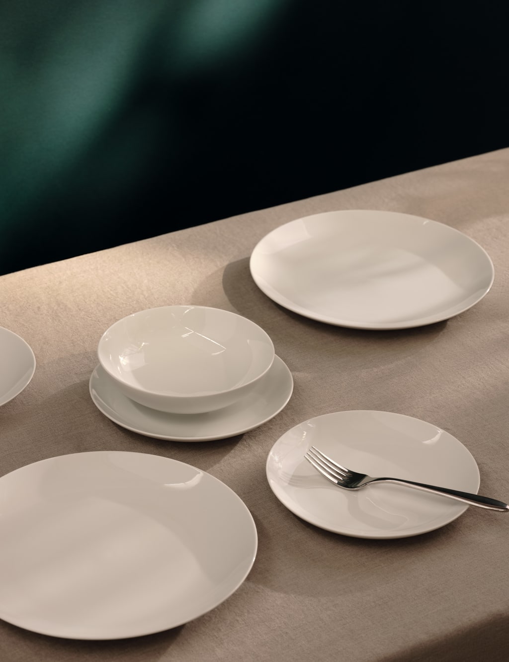 12 Piece Maxim Coupe Dinner Set | M&S Collection | M&S