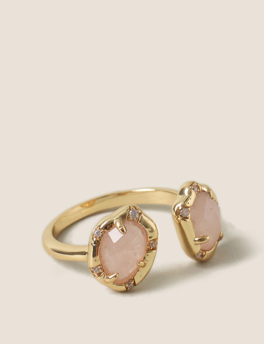 14ct Gold Plated Semi Precious Ring | M&S Collection | M&S