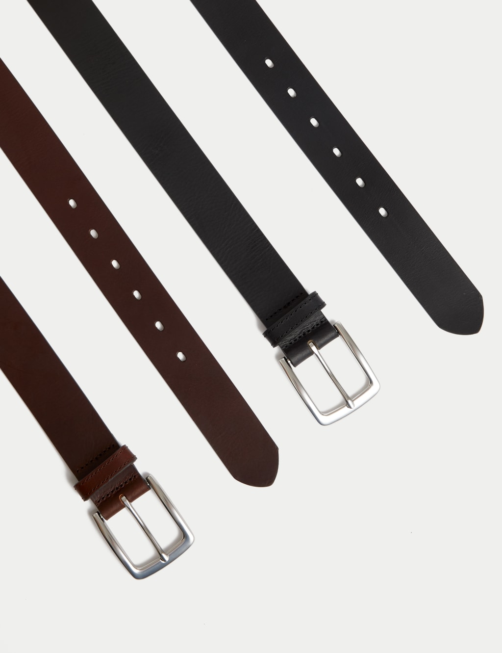 2 Pack Leather Belts | M&S Collection | M&S
