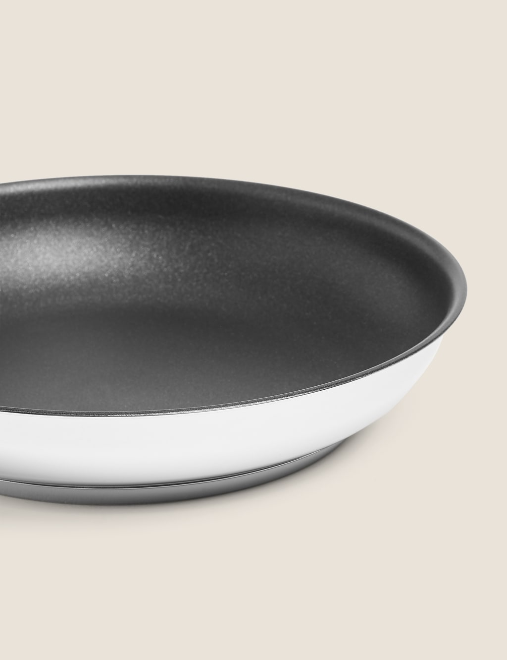 2 Piece Stainless Steel Frying Pan Set | M&S Collection | M&S