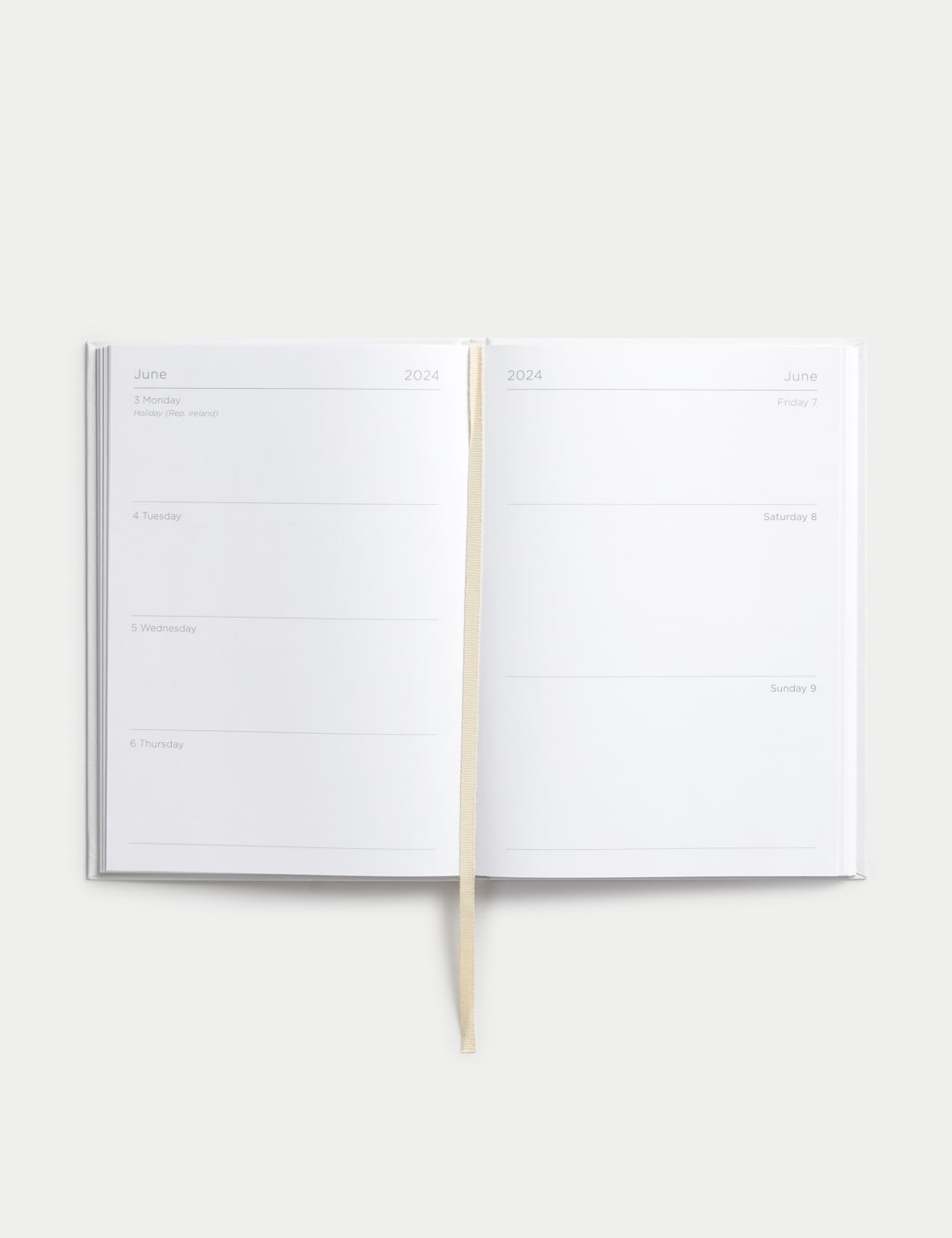 2024 Large A5 Week to View Diary - Gold Bee Design | M&S