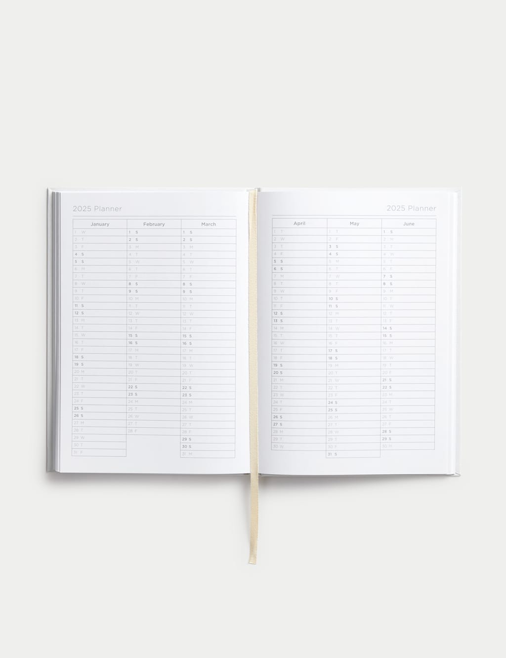 2024 Large A5 Week to View Diary - Gold Bee Design | M&S