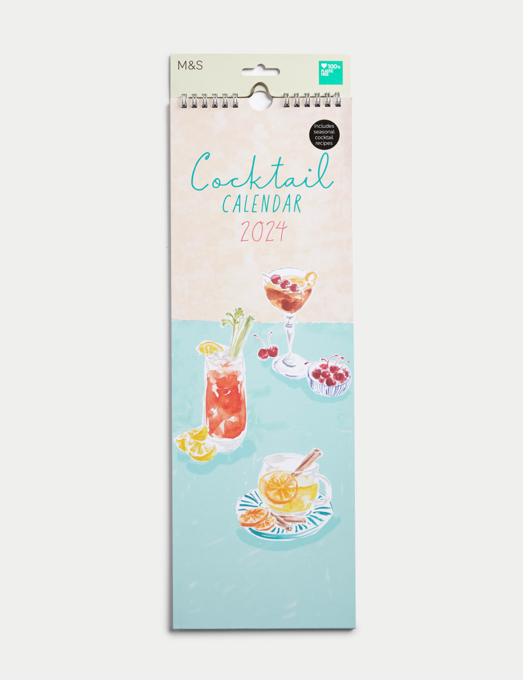2024 Slimline Calendar - Cocktails Design | M&S