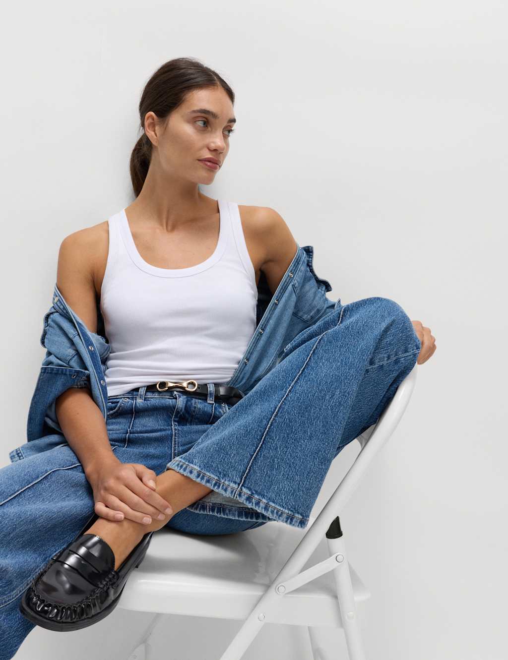 2pk Cotton Rich Ribbed Vests | M&S Collection | M&S