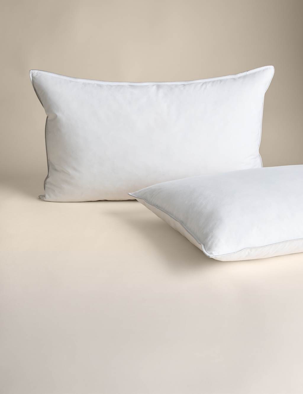 2pk Deluxe Hungarian Goose Feather & Down Medium Pillows | M&S ...