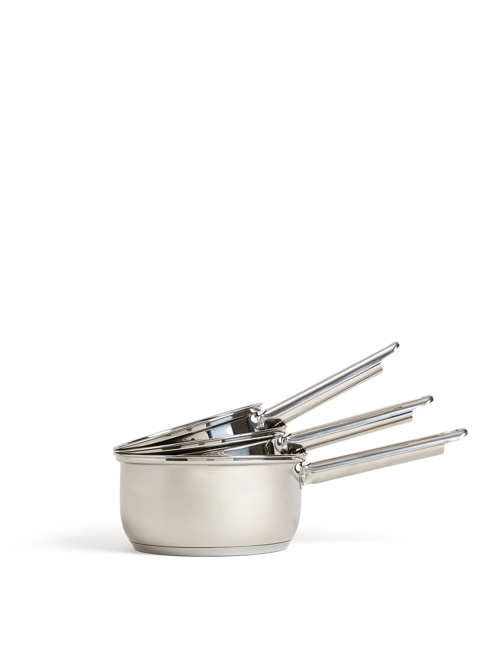 3 Piece Stainless Steel Pan Set | M&S Collection | M&S
