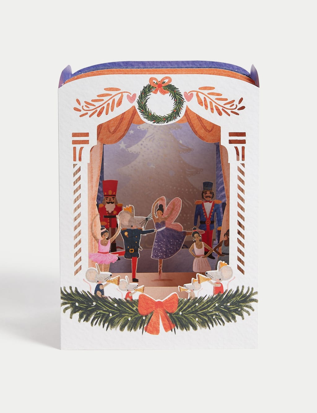 3D The Nutcracker Theatre Charity Christmas Card | M&S