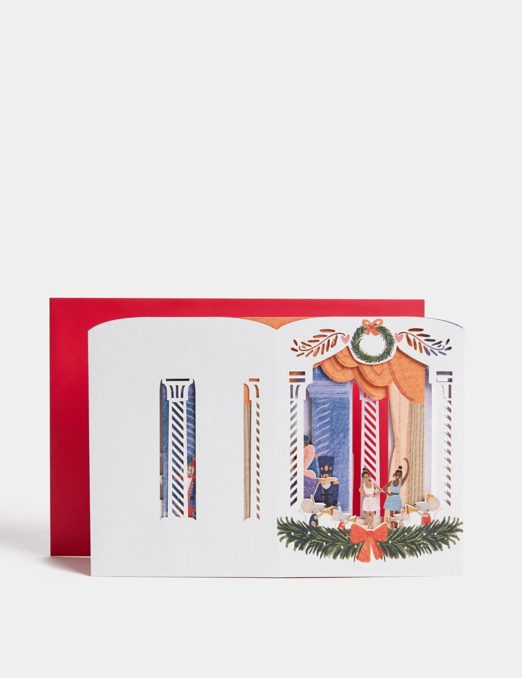 3D The Nutcracker Theatre Charity Christmas Card | M&S