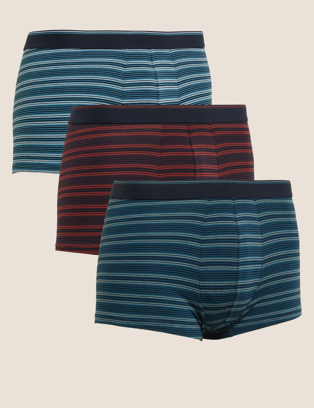 3pk Cotton Rich Cool & Fresh™ Hipsters | M&S Collection | M&S