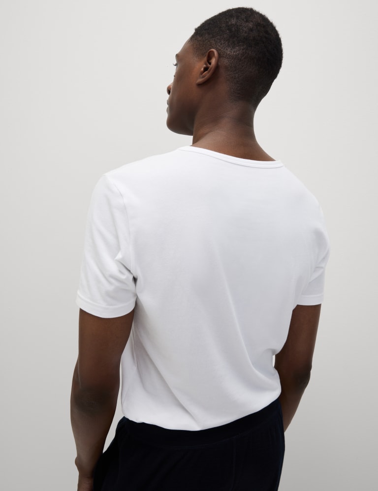 3pk Cotton Rich Cool & Fresh™ V-Neck Vests | M&S Collection | M&S