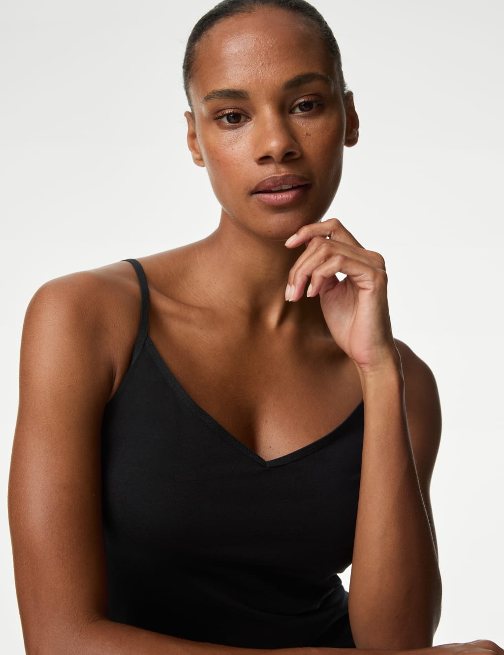 3pk Cotton Rich Strappy Vests | M&S Collection | M&S