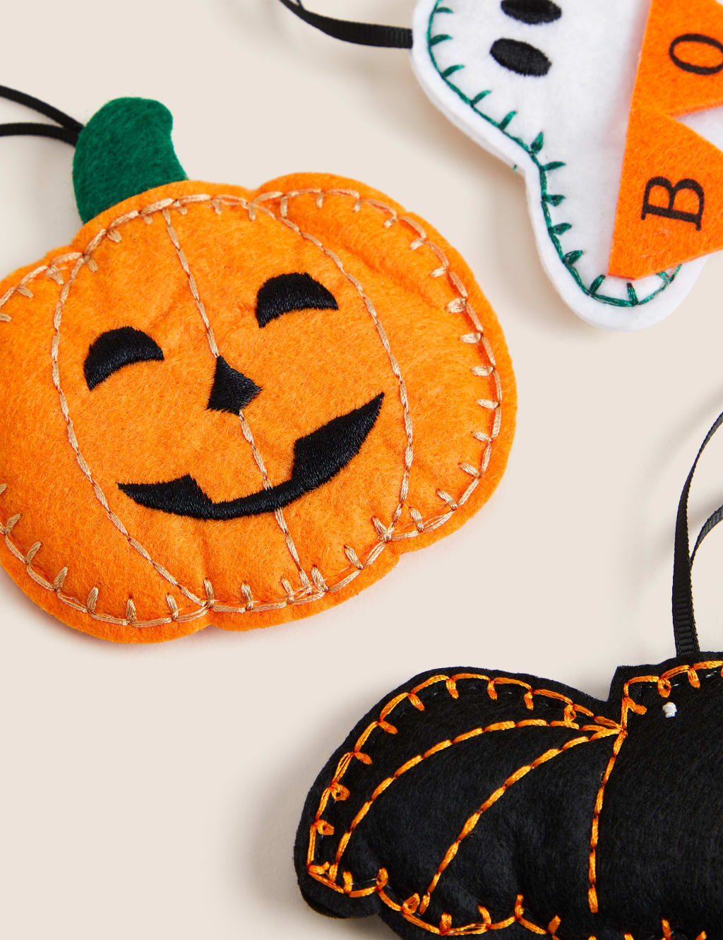3pk Felt Hanging Halloween Decorations | M&S Collection | M&S