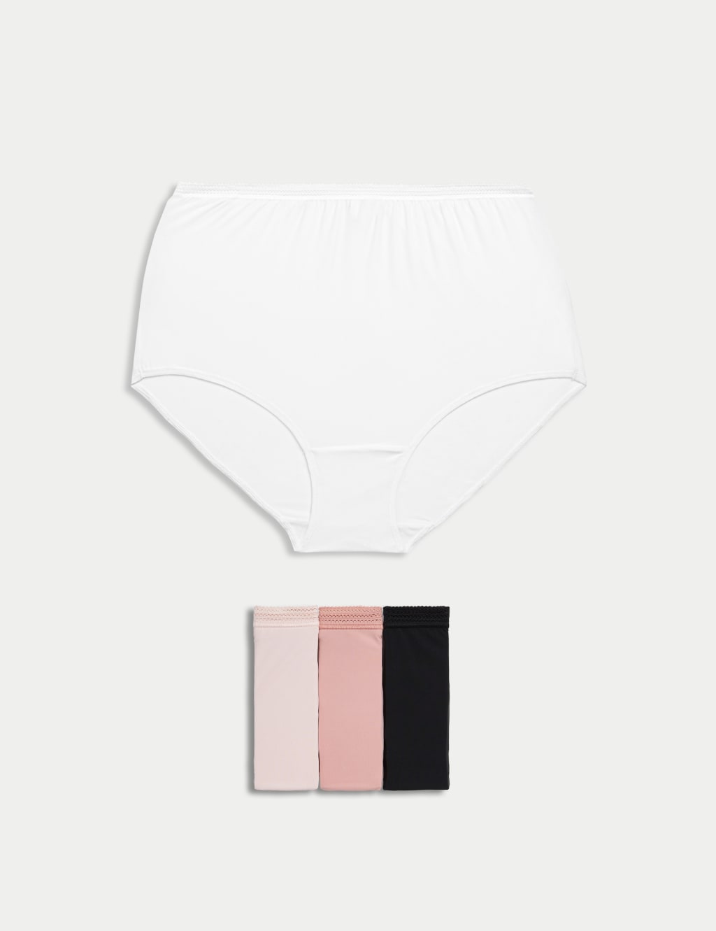 4pk Microfibre Full Briefs | M&S Collection | M&S