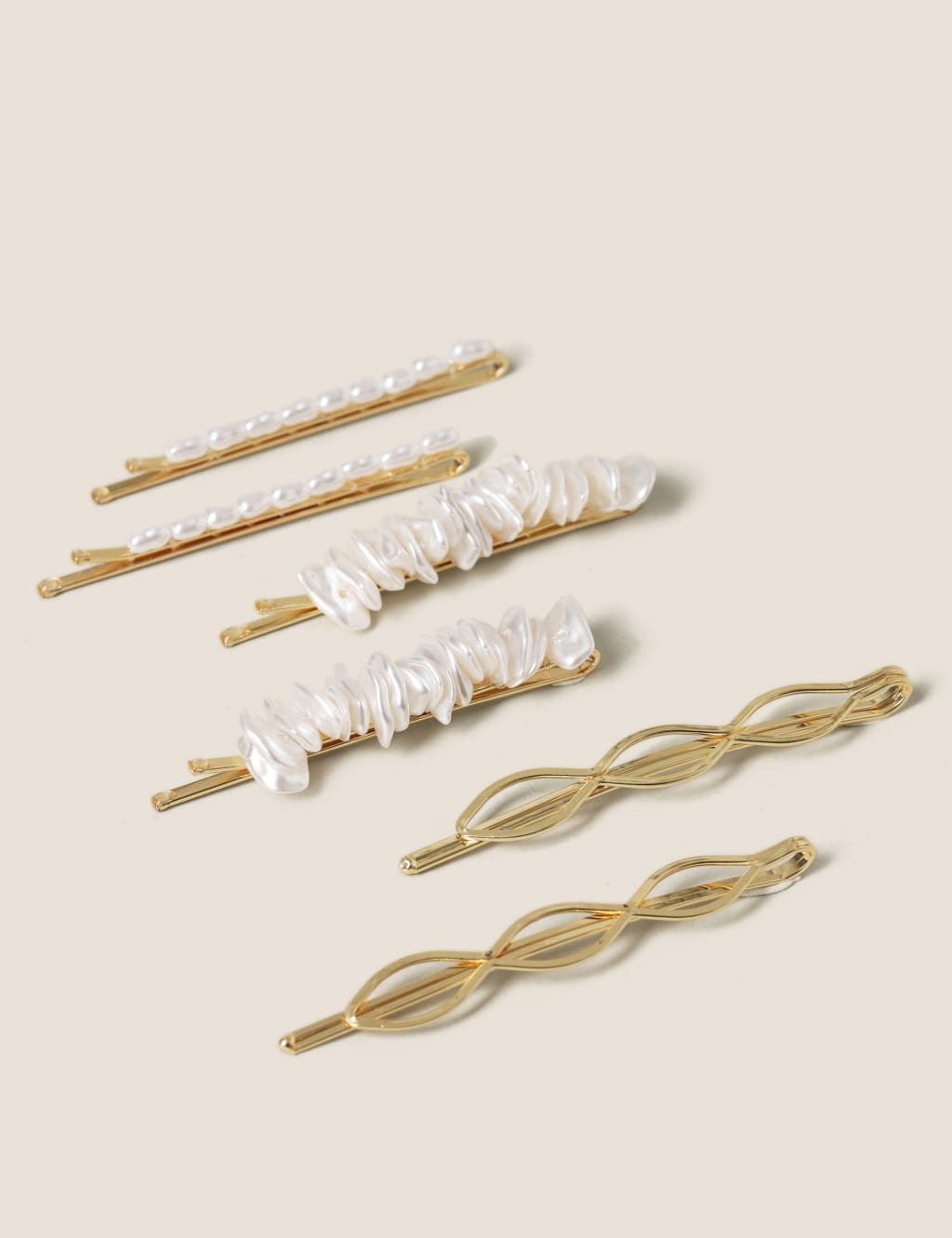 5 Pack Shell Hair Clip | M&S Collection | M&S