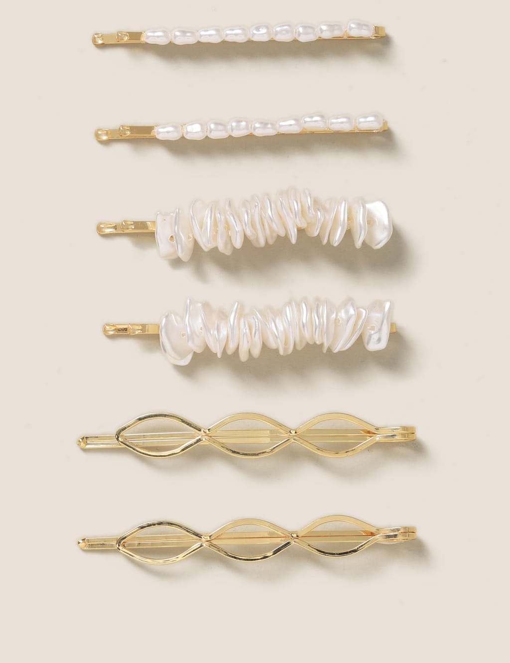 5 Pack Shell Hair Clip | M&S Collection | M&S