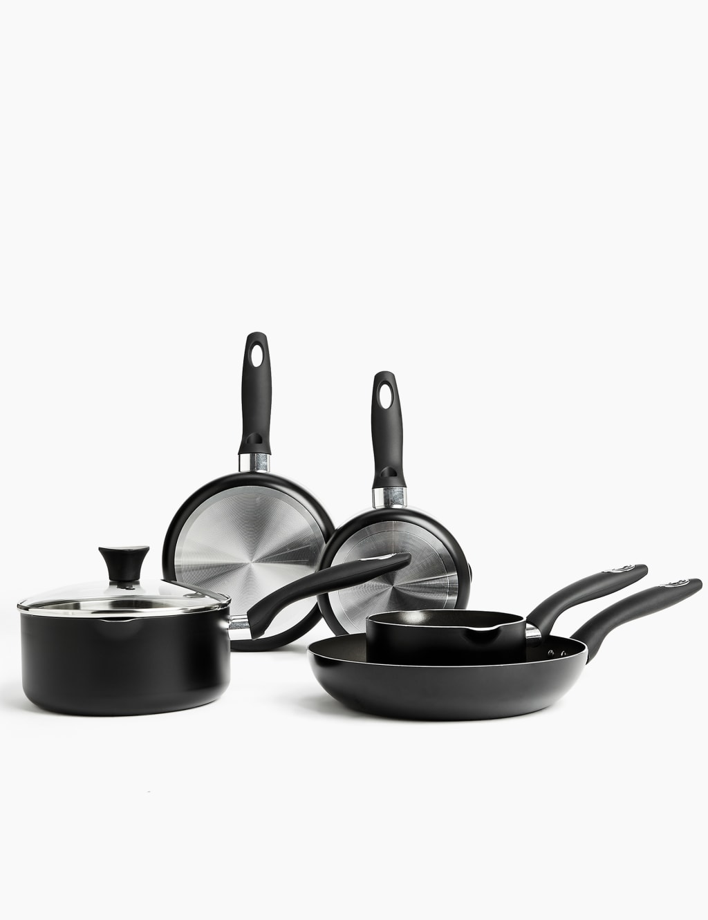5 Piece Aluminium Pan Set | M&S