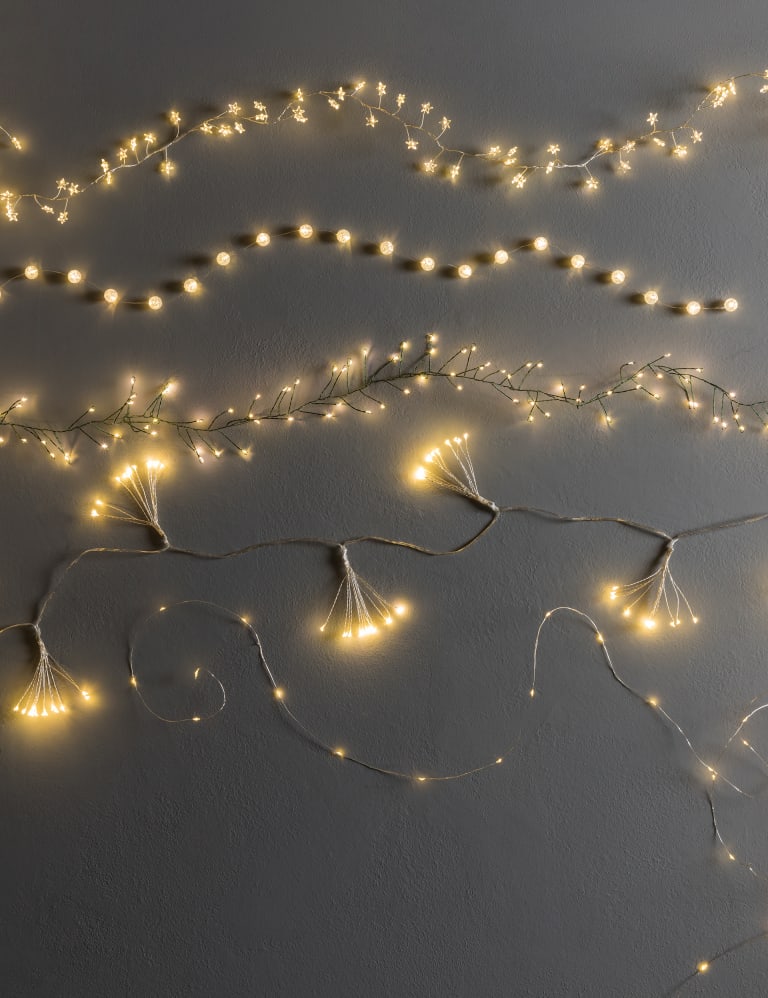 500 LED Remote Control Mains Lights | M&S