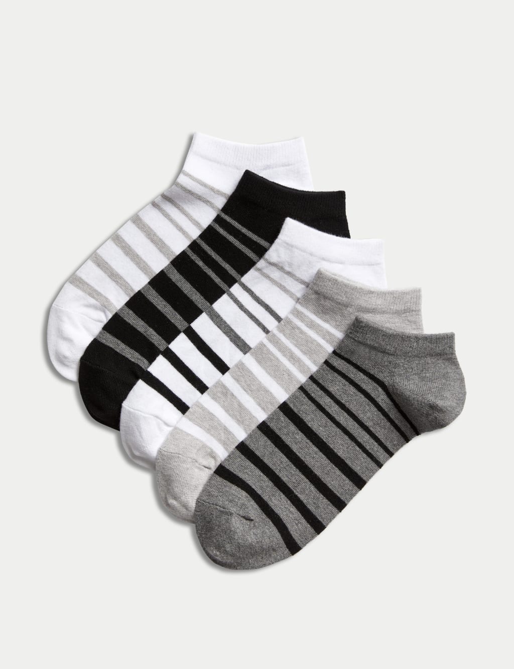 5pk Cool & Fresh™ Striped Trainer Liners™ | M&S Collection | M&S