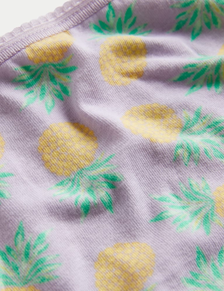 5pk Cotton Lycra™ Printed Full Briefs | M&S Collection | M&S