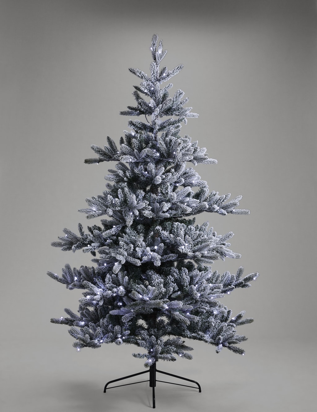 7ft Lit Frosted Noble Christmas Tree | M&S