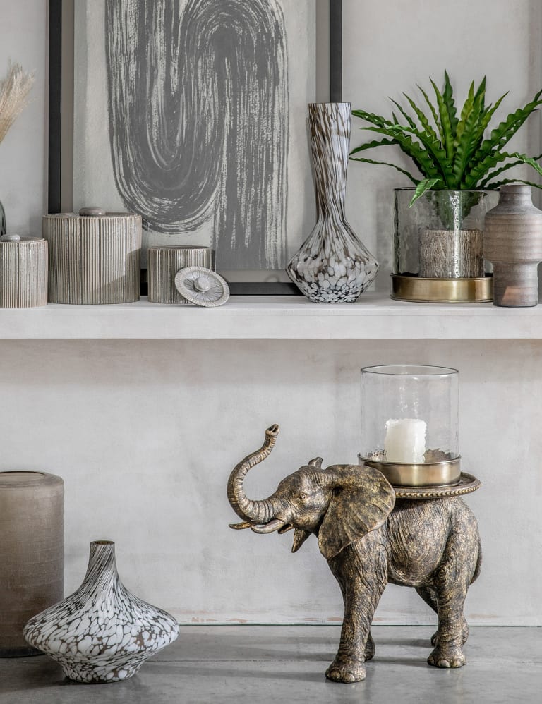 Aditya Glass Mottled Vase | Gallery Home | M&S