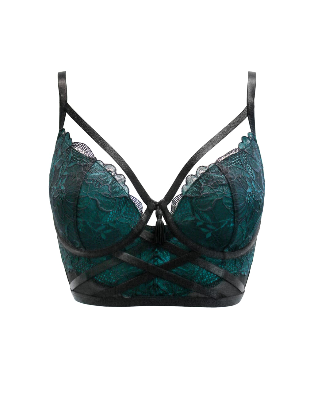After Hours Wired Longline Bra B-G | Pour Moi | M&S