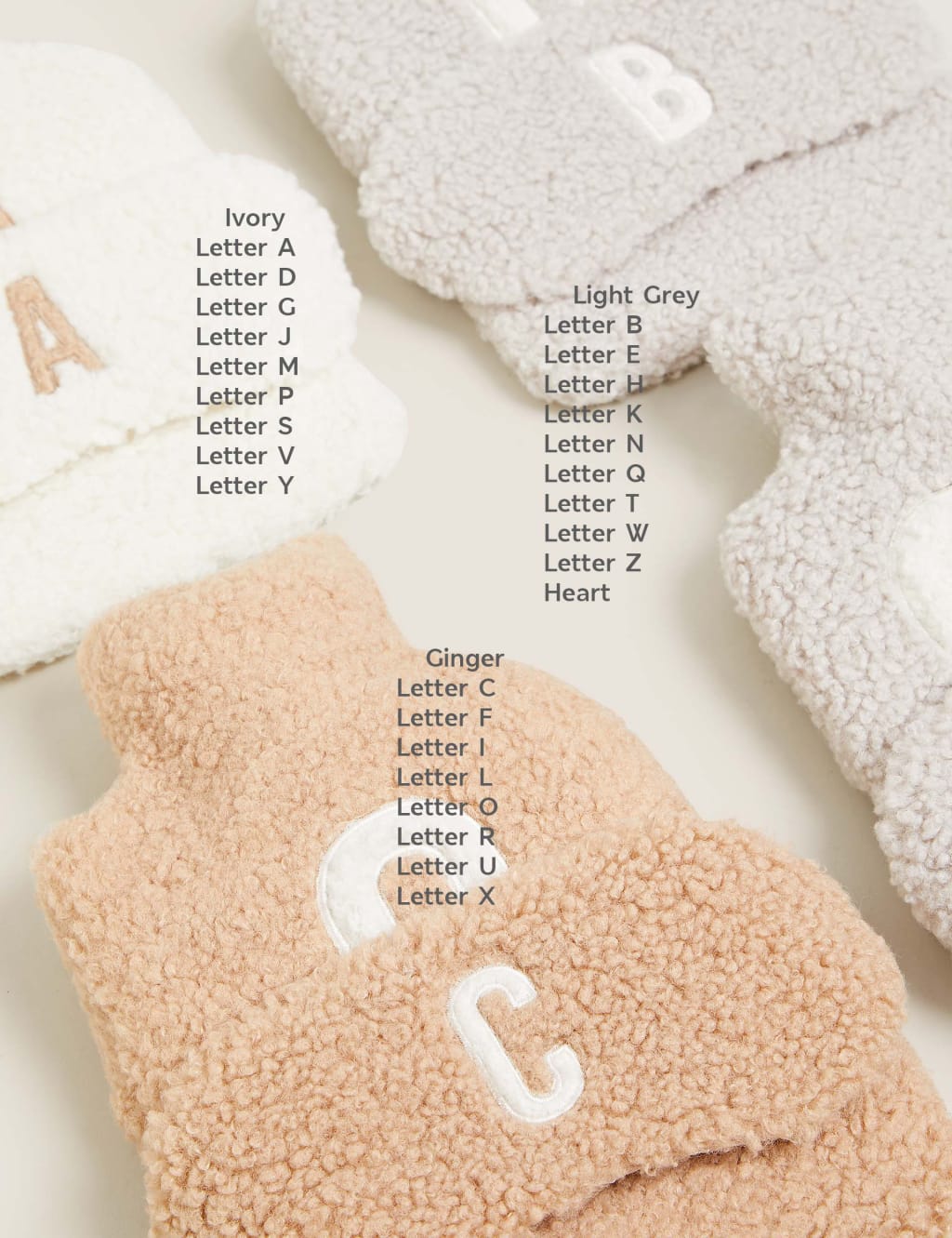 Alphabet Hot Water Bottle & Mask Gift Set | M&S