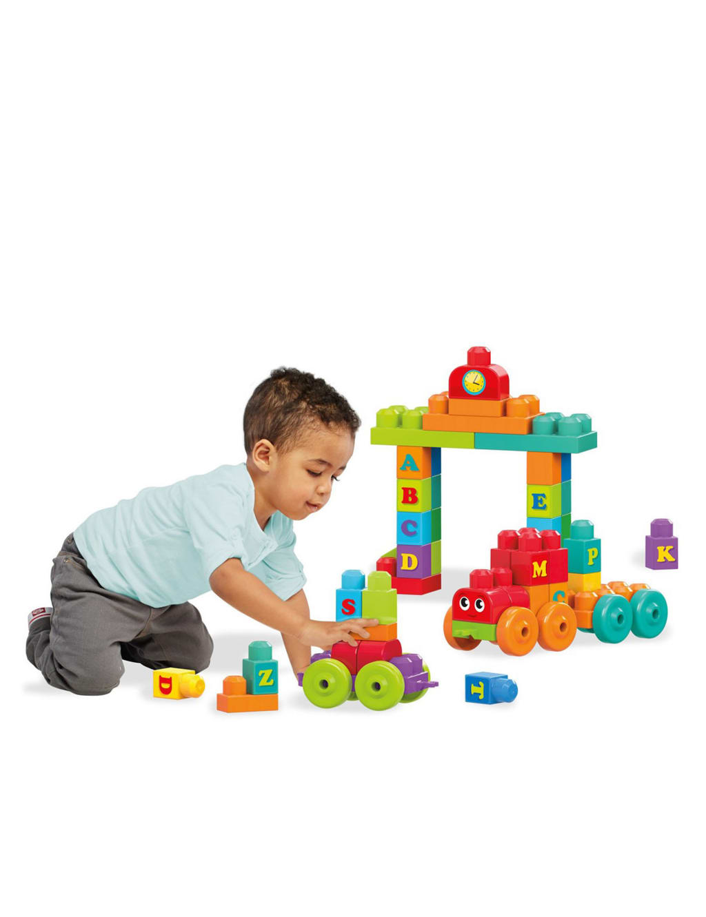 Alphabet Train Toy (1-5 Yrs) | Mega Bloks | M&S