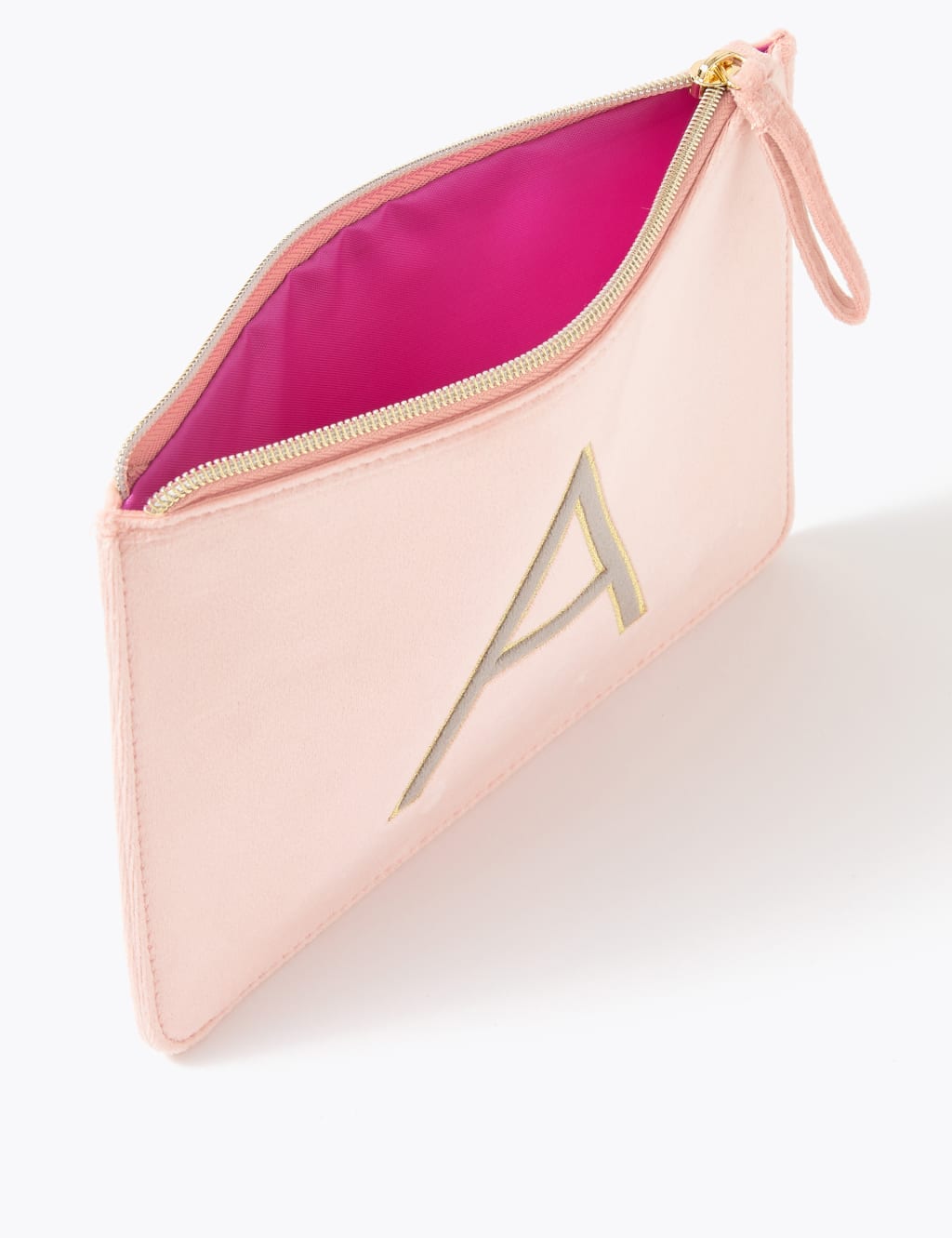 Alphabet Velvet Pouch | M&S Collection | M&S