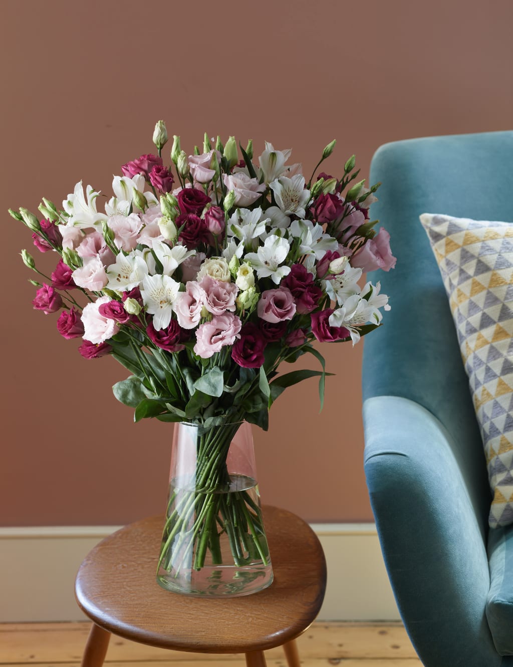 Alstromeria & Lisianthus Flowers Bouquet | M&S