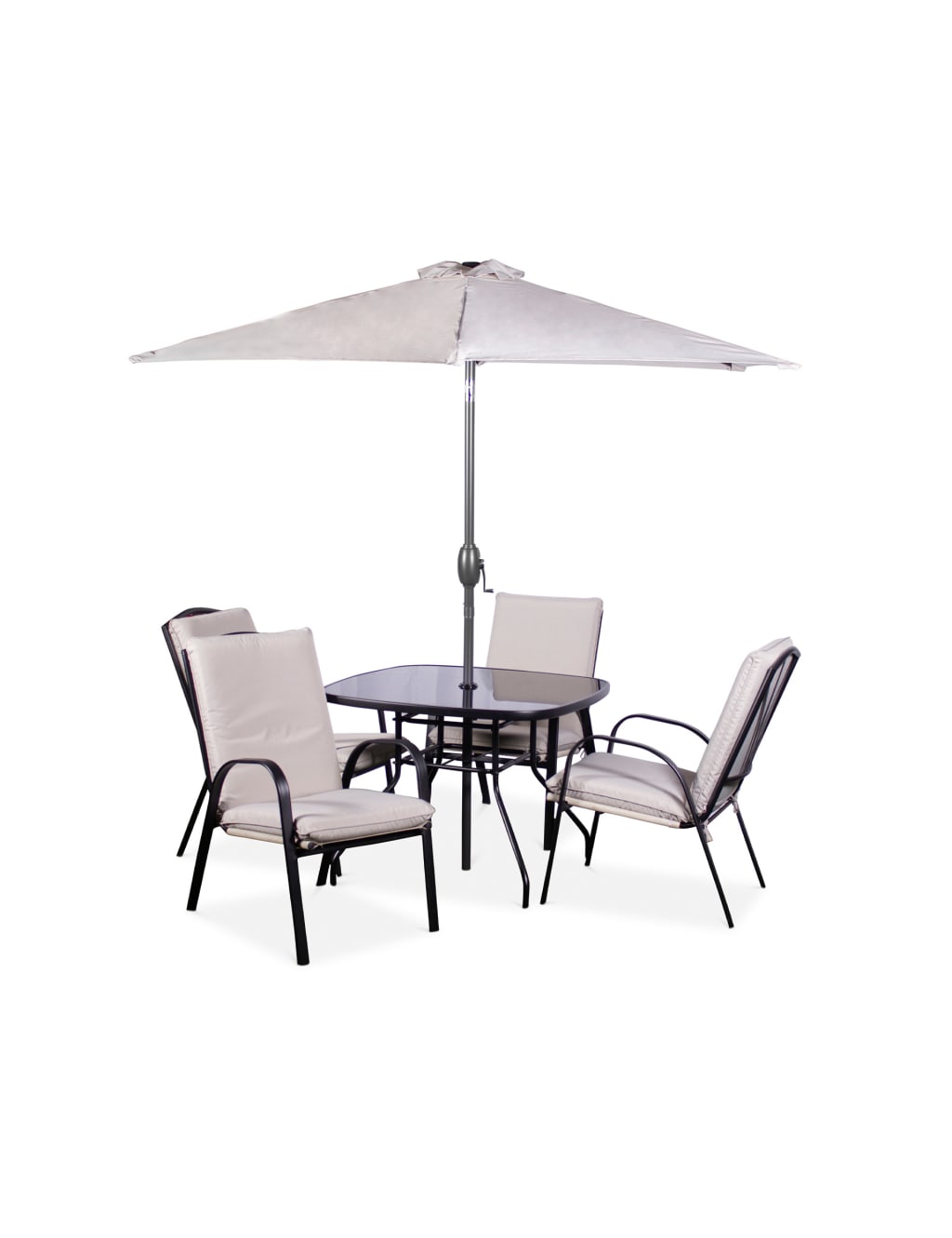 Amalfi 4 Seater Garden Dining Set | Royalcraft | M&S