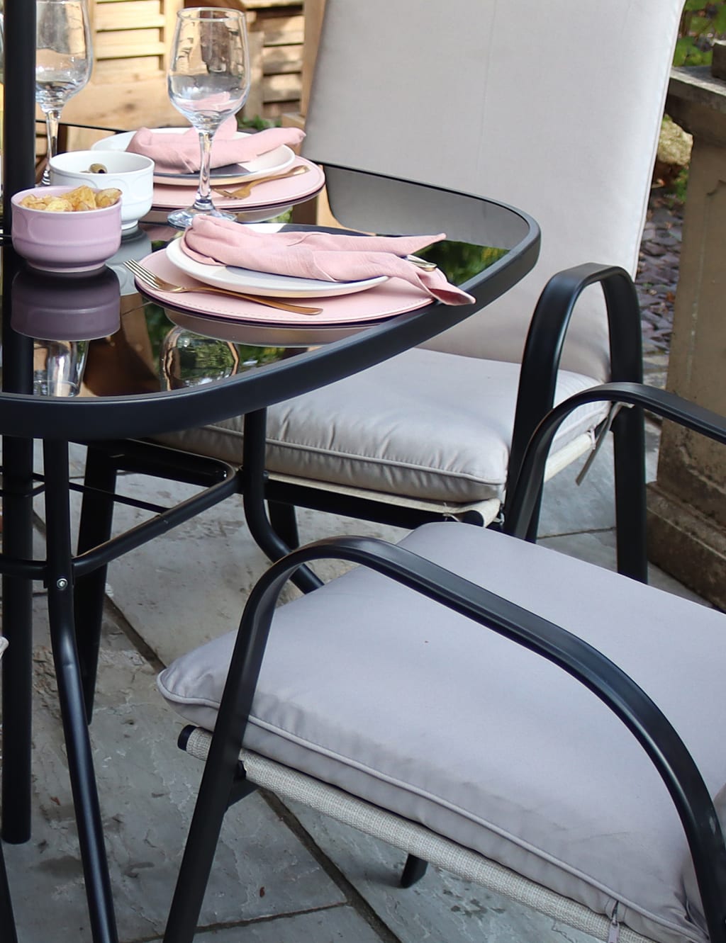 Amalfi 4 Seater Garden Dining Set | Royalcraft | M&S