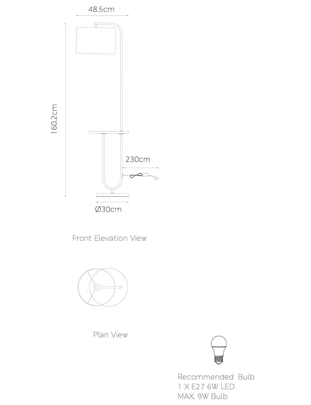 Axel Floor Lamp | M&S Collection | M&S