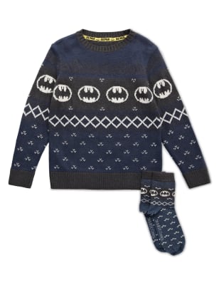 Batman™ Jumper with Socks (5-14 Years) | M&S