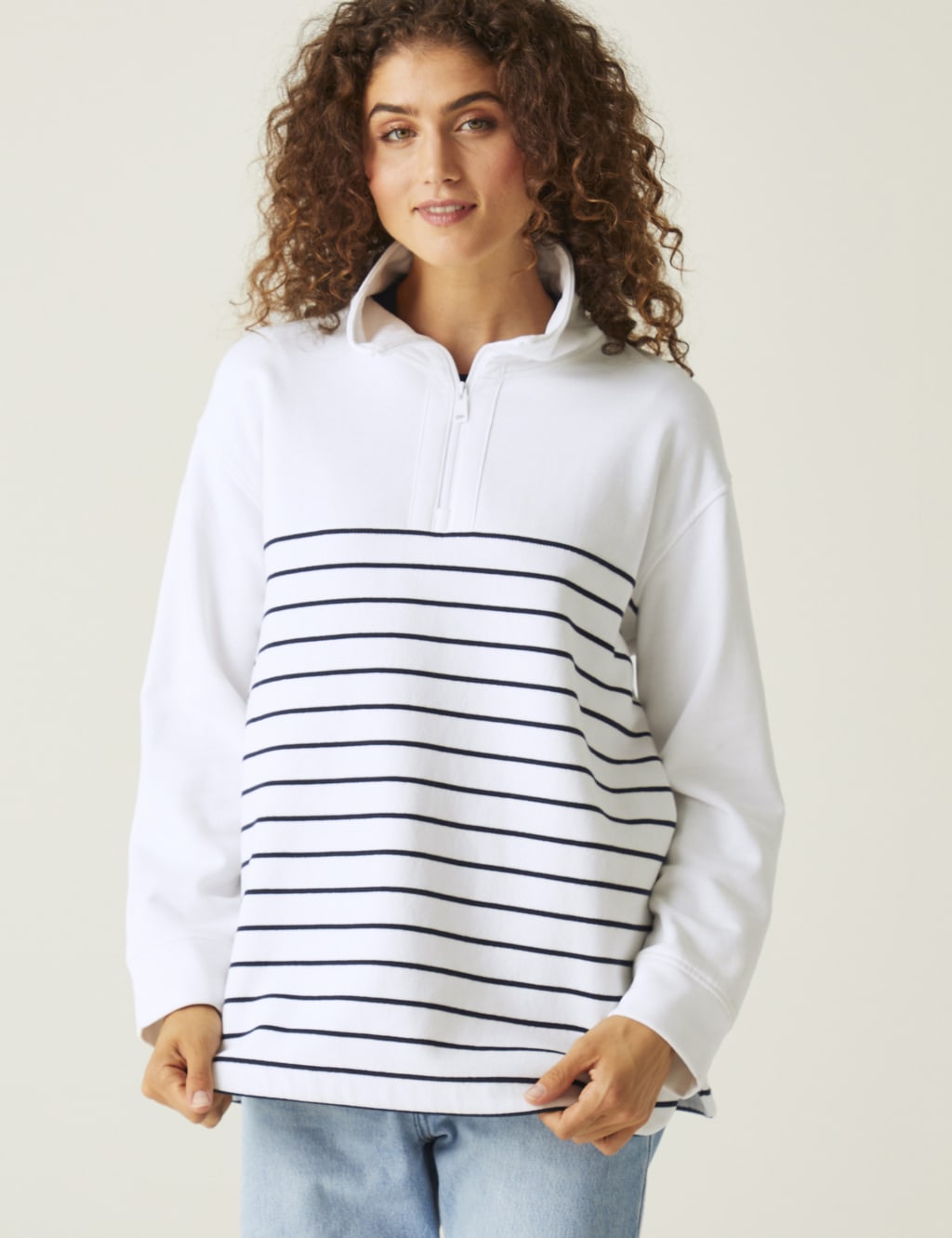 Bayletta Cotton Rich Striped Fleece | Regatta | M&S