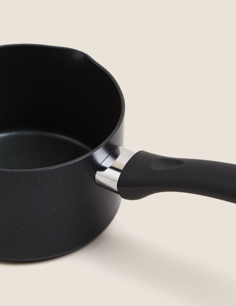 Black Aluminium 14cm Non-Stick Milk Pan | M&S Collection | M&S