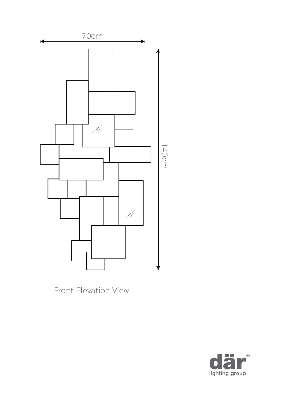 Block Wall Mirror | DAR | M&S