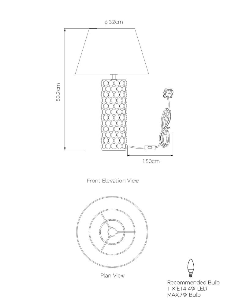 Bobble Table Lamp | M&S Collection | M&S