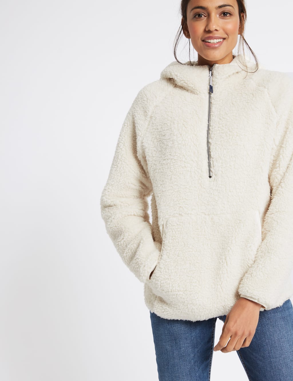 Borg Fleece Jumper | M&S Collection | M&S