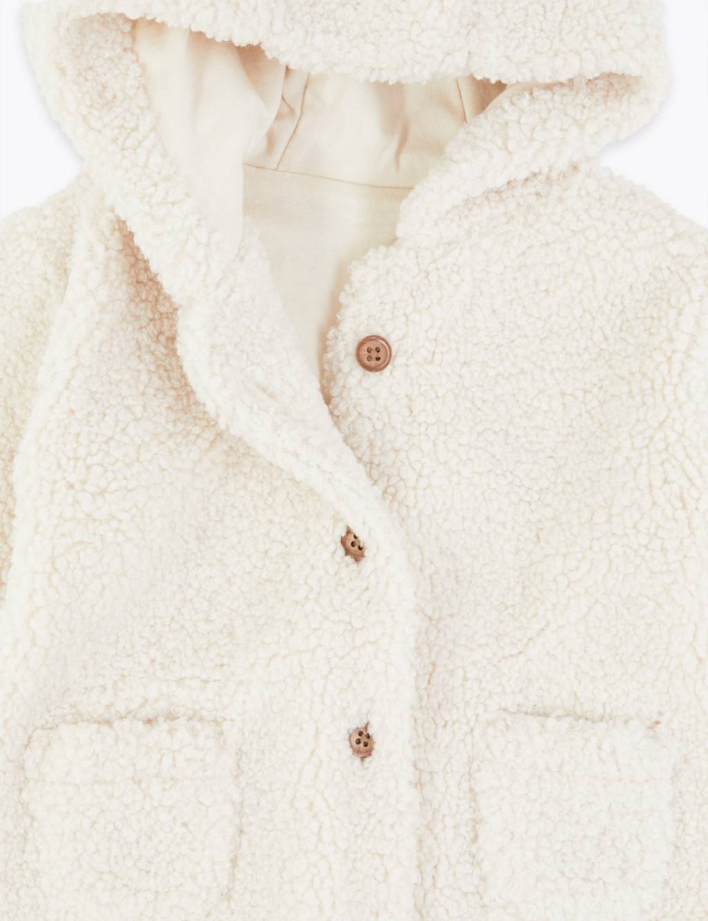 Borg Hooded Cardigan | M&S