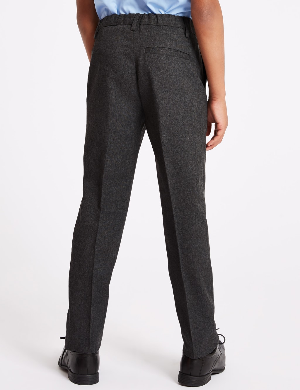 Boys’ Slim Leg Longer Length School Trousers | M&S
