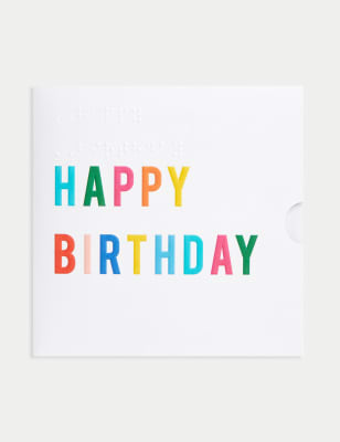 Braille Birthday Gift Card | M&S