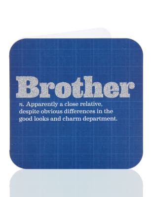 Brother Dictionary Definition Birthday Card | M&S