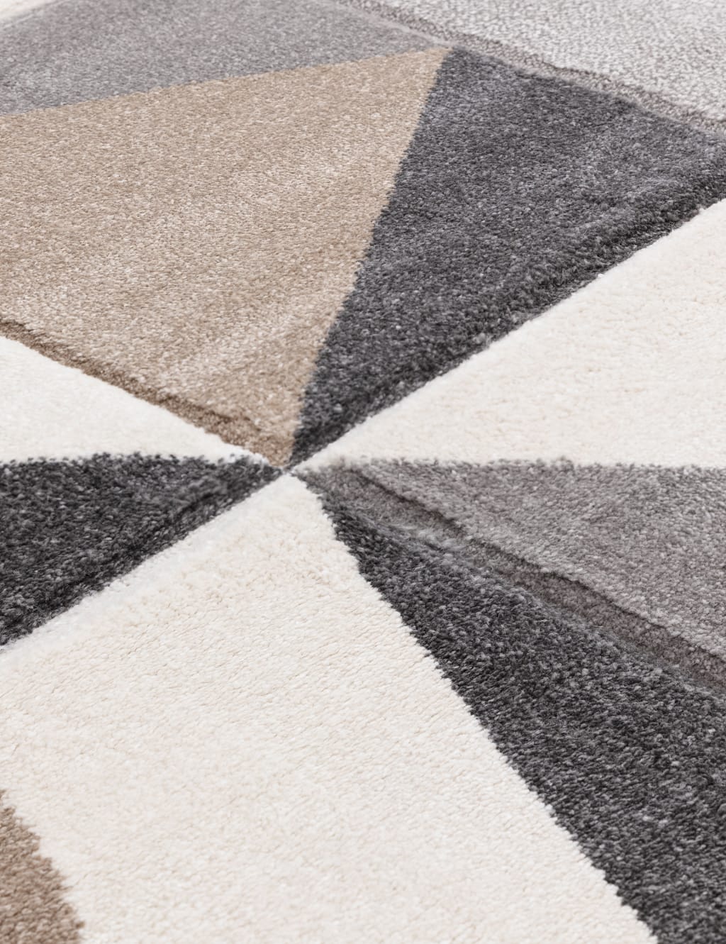 Carved Triangles Rug | Asiatic | M&S