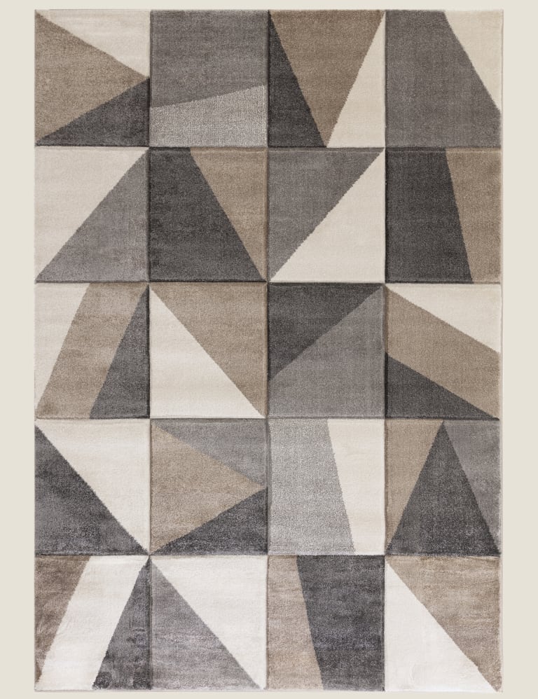 Carved Triangles Rug | Asiatic | M&S