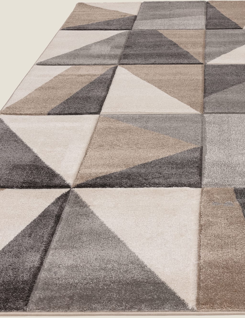 Carved Triangles Rug | Asiatic | M&S