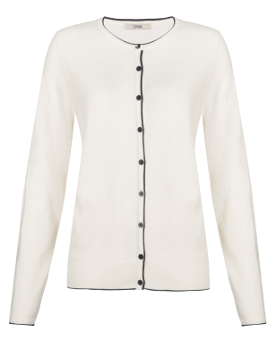 Cashmilon™ Tipped Cardigan | Classic | M&S