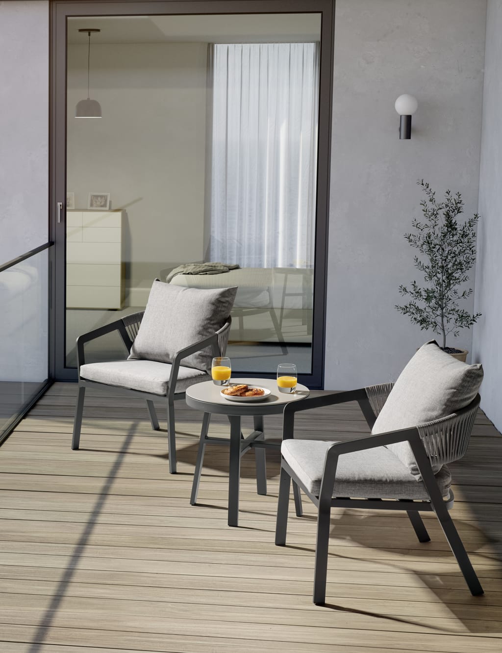 Cassis Bistro Table and 2 Chairs | Kettler | M&S