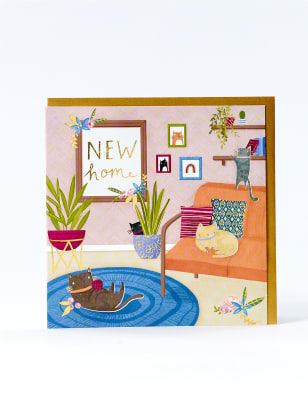 Cats New Home Card | M&S